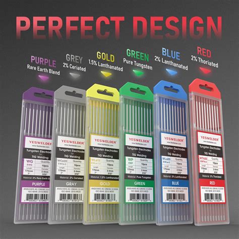 Yeswelder Tig Welding Tungsten Electrode Pure Tungsten