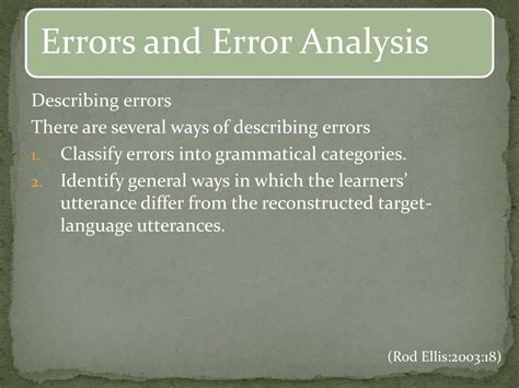 Ppt Second Language Acquisition Rod Ellis2003 Chapter 2 The Nature Of Learner Language