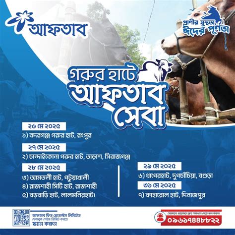 আফতাব ফিডের পক্ষ থেকে গরুর হাটে আফতাব সেবা শীর্ষক কোরবানির হাট ক্যাম্পেইন ২০২৫ সম্পন্ন হয়েছে