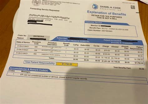 COVID Visit EOB Statement ClearHealthCosts