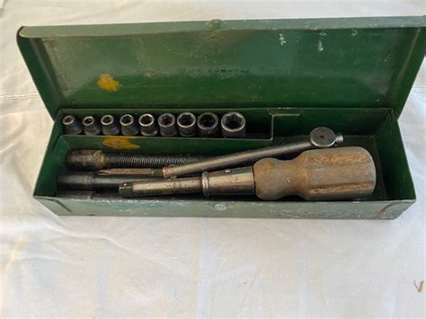 Vintage Army 1952 Small Socket Set 484 Station Antiques And Collectibles Vintage Army 1952 Small Socket Set 484 Station Antiques And Collectibles