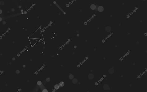 Premium Photo Abstract Background Molecules Technology With Polygonal Shapes Connecting Dots