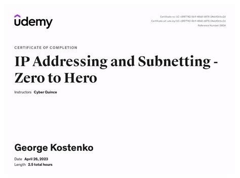 Heorhii Kostenko On Linkedin Recently Finished A Pretty Useful Course On Ip Addressing And