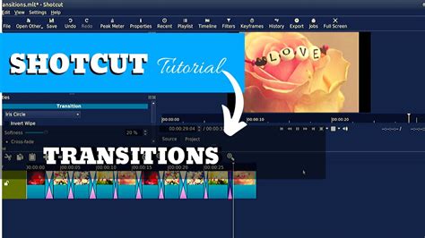 Add Transitions Shotcut Video Editor Tutorial 25 YouTube