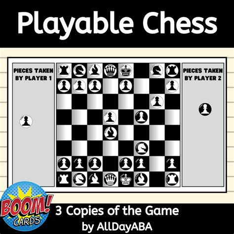 Chess Playable Chess Game Chess Board With Moveable Pieces