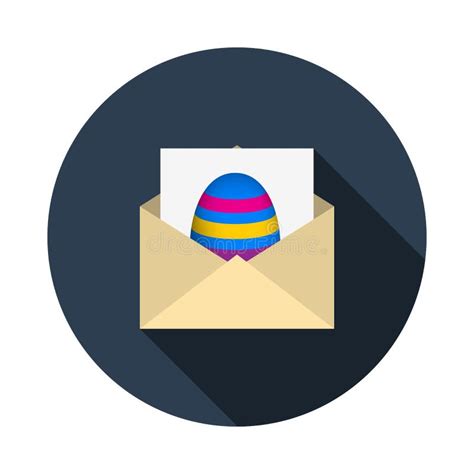 Envelop With Easter Egg Icon Stock Vector Illustration Of Logo