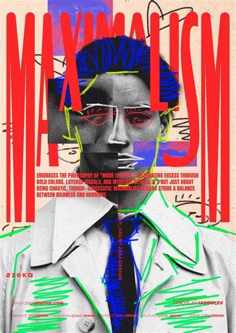 Maximalism Graphic Design Trends 2025 Poster By Zeka Design In 2025 Graphic Design Posters