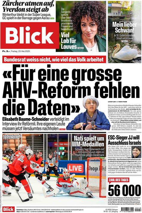 Blick Todays Front Page 23052025