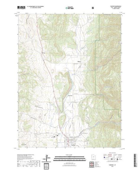 Us Topo 75 Minute Map For Fairview Ut American Map Store