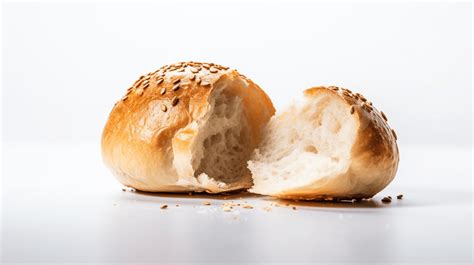 참깨를 곁들인 큰 빵 롤 빵 팥빵 흰색 배경 고화질 사진 사진 음식 배경 일러스트 및 사진 무료 다운로드 Pngtree