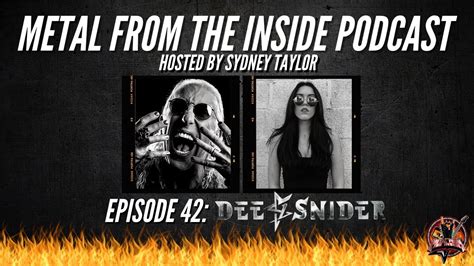 Episode 42 Dee Snider Metal From The Inside Podcast Youtube