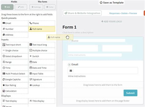Add New Field To Form