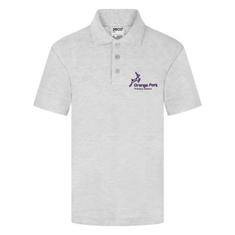 Grange Park Primary Zeco Grey Polo Shirt Smiths Schoolwear
