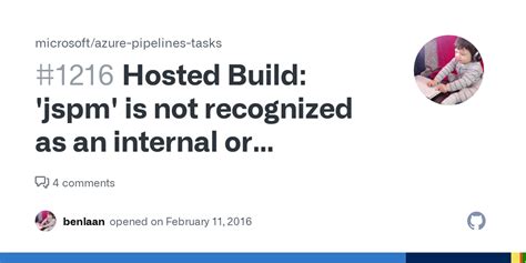 hosted build jspm is not recognized as an internal or external
