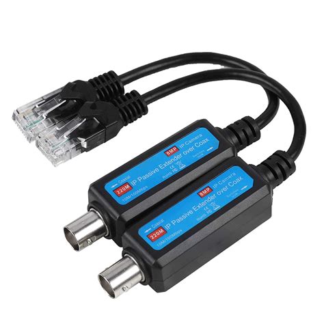 Buy Coax To Ethernet Adapter 1 Pair 10 100mbps Ethernet Over Coax Passive IP Network Coaxial