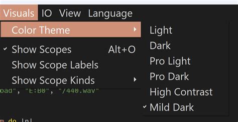 Mild Dark Mode With Less Contrast By Cprosser Pull Request Sonic Pi Net Sonic Pi Github