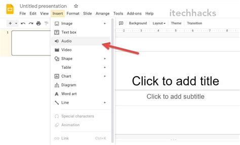 How To Insert Audio Recording Into Google Slides
