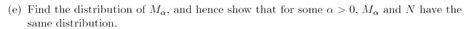Solved Let N Be A Geometric Random Variable Taking Values Chegg