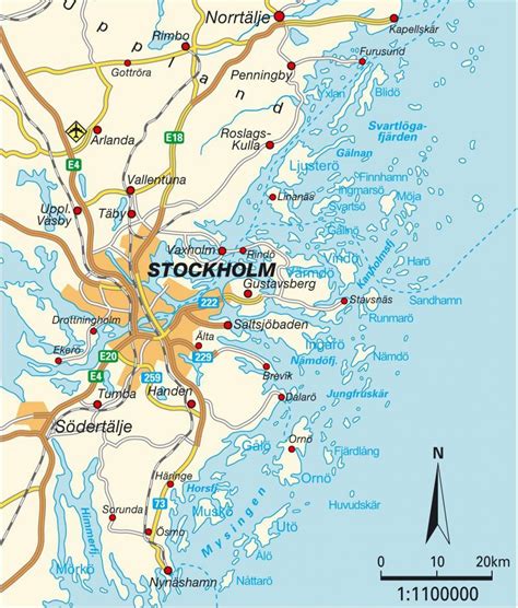 Map Showing Stockholm Sweden Provinces Map Map Of Sweden Provinces