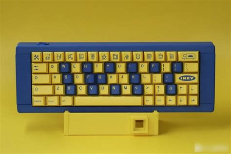 One Button a Day丨IKEA JTK IKEY Yellow Blue Keycaps