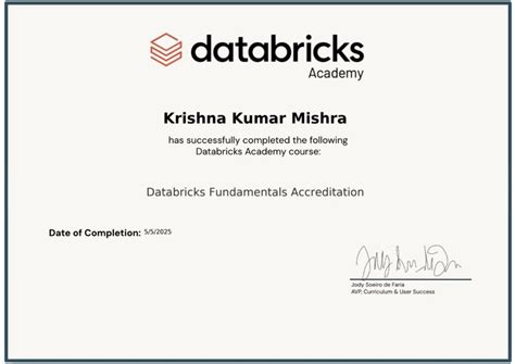 Databricks Dataengineering Datascience Ai Lakehouse Cloudcomputing Krishna Kumar M