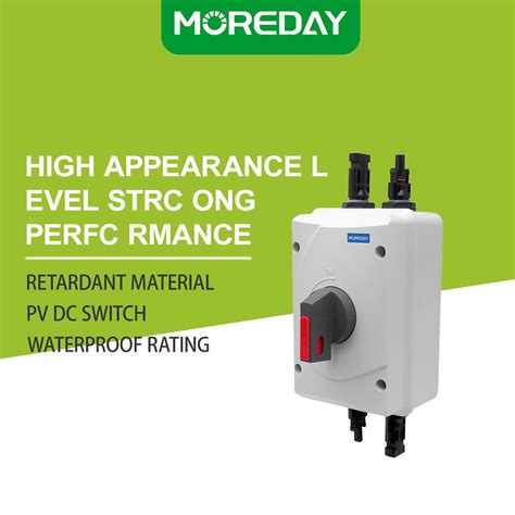 Isolator PV Isolator Moreday Brand 3 Phase DC Explosion Proof PV Isolator Electrical Isolating