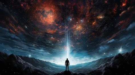 Premium Ai Image Amazing Colorful Galaxy And Nebula In Boundless Space Generative Ai