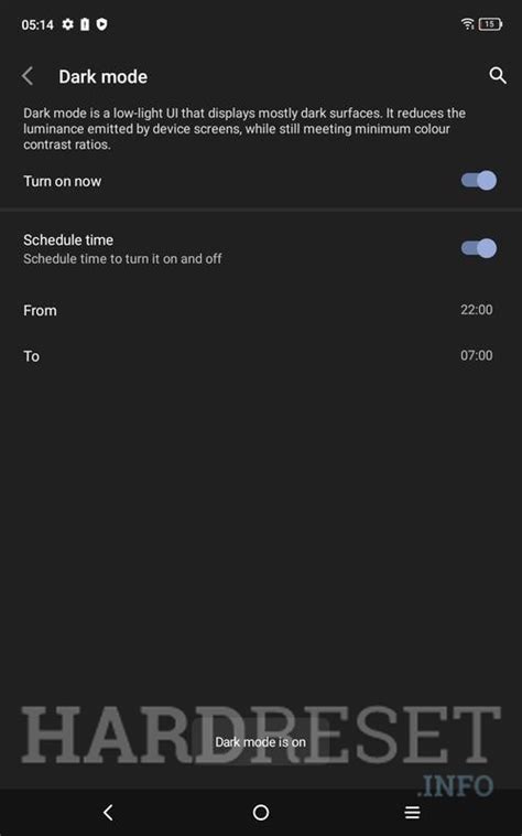How To Turn On And Turn Off Dark Mode On TCL Tab L Gen HardReset Info