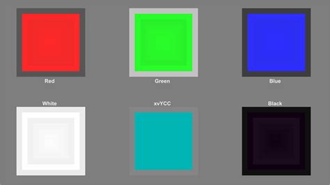 Hdtv Color Calibration Pattern