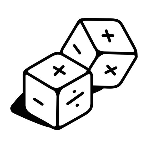 Trendy Maths Dice 20697807 Vector Art At Vecteezy