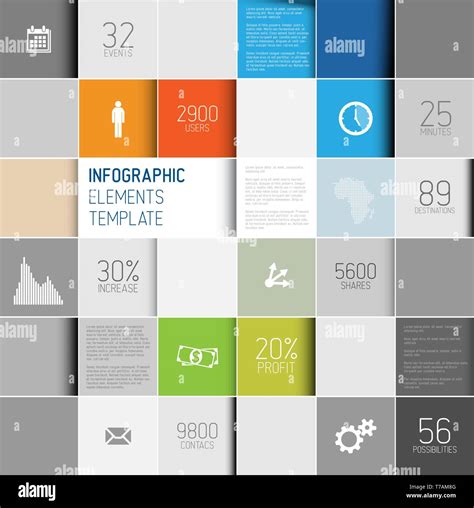 Vector Abstract Squares Background Illustration Infographic Template With Place For Your