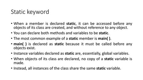 Oopslecture 09argument Passing Static Memberspptx