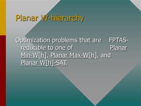 Ppt Polynomial Time Approximation Schemes And Parameterized Complexity Powerpoint Presentation