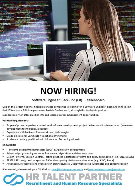 Hr Talent Partner Sa On Linkedin Developerjobs Backenddevelopers