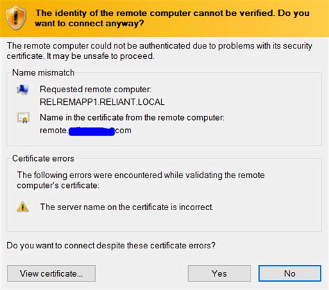 Getting Certificate Name Mismatch Windows Spiceworks Community