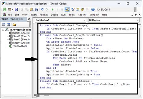 How To Navigate Between Worksheets By Using Drop Down List In Excel