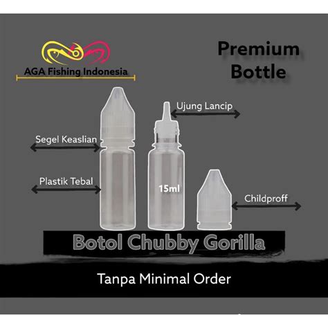 Jual Botol Chubby Gorilla 15ml Chidproof Botol Plastik Tetes 15 Ml