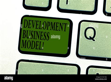 Word Writing Text Development Business Model Business Concept For Rationale Of How An