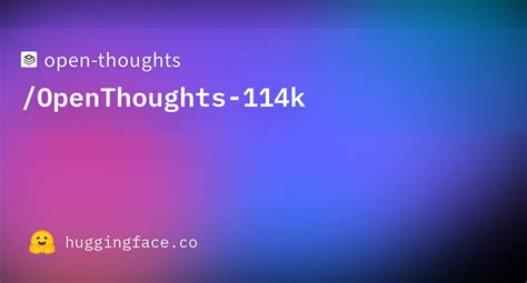 Open Thoughts OpenThoughts 114k At Main