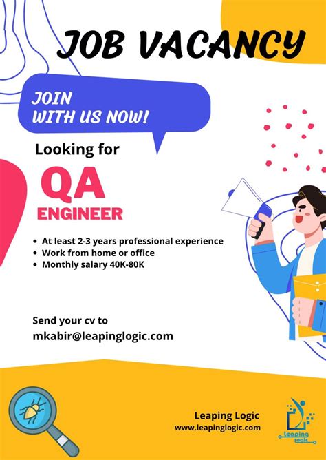 Mohsin Kabir On Linkedin Vacancy Qa Engineer Company Name Leaping