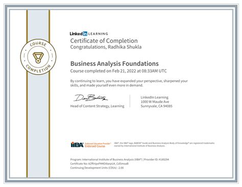 radhika shukla on linkedin certificate of completion
