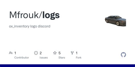 GitHub Mfrouk Logs Ox Inventory Logs Discord