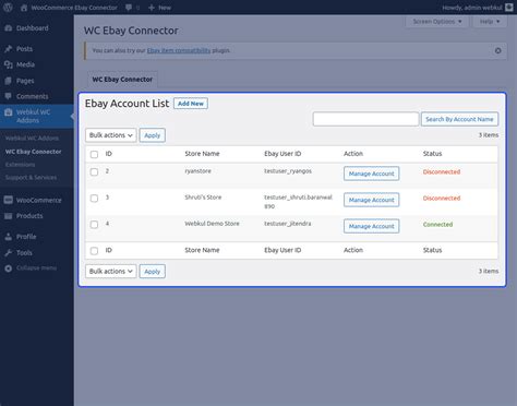 Wordpress Woocommerce Ebay Connector Plugin By Webkul Codecanyon