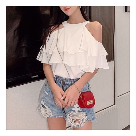 여름 패션 섹시 오프숄더 프릴 상의nl2709 프릴 상의 패션 여름 패션