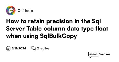 How To Retain Precision In The Sql Server Table Column Data Type Float