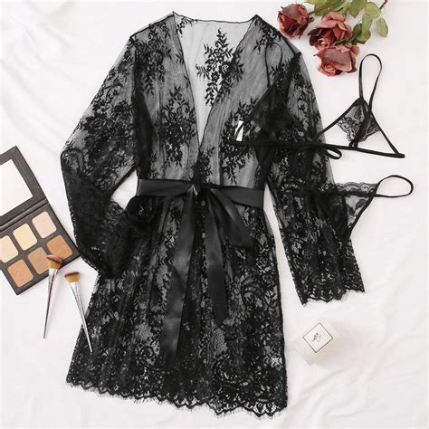 Ethereal Elegant 3 Piece Lingerie Set Zeerjama