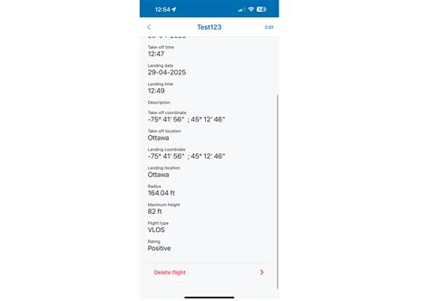 Nav Canada Nav Drone Mobile Logbook