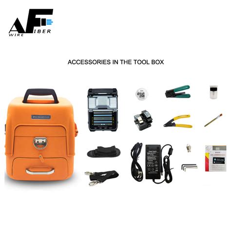 Awire Optical Fiber Cable Fusion Splicer Af3 Cladding Alignment 4 Motors For Ftth Awire Fiber