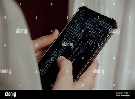 Female Hands Holding Phone Checking Stock Market Graph For Tranding And Investment In Security