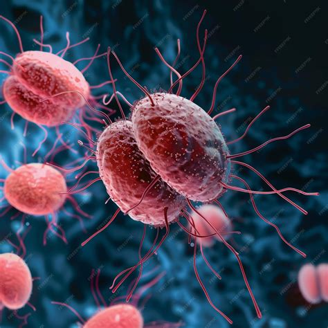 Meningococcus Invadindo O Corpo Humano Bactérias No Sistema Sanguíneo Doença Da Meningite Foto
